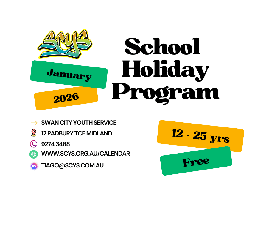 School Holidays - January - Swan City Youth Service